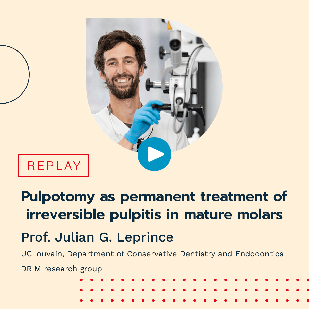 Pulpotomy as permanent treatment of irreversible pulpitis in mature molars
